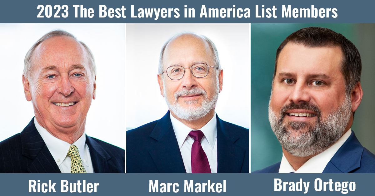 Rick Butler, Marc Markel and Brady Ortego Named to 2023 The Best ...